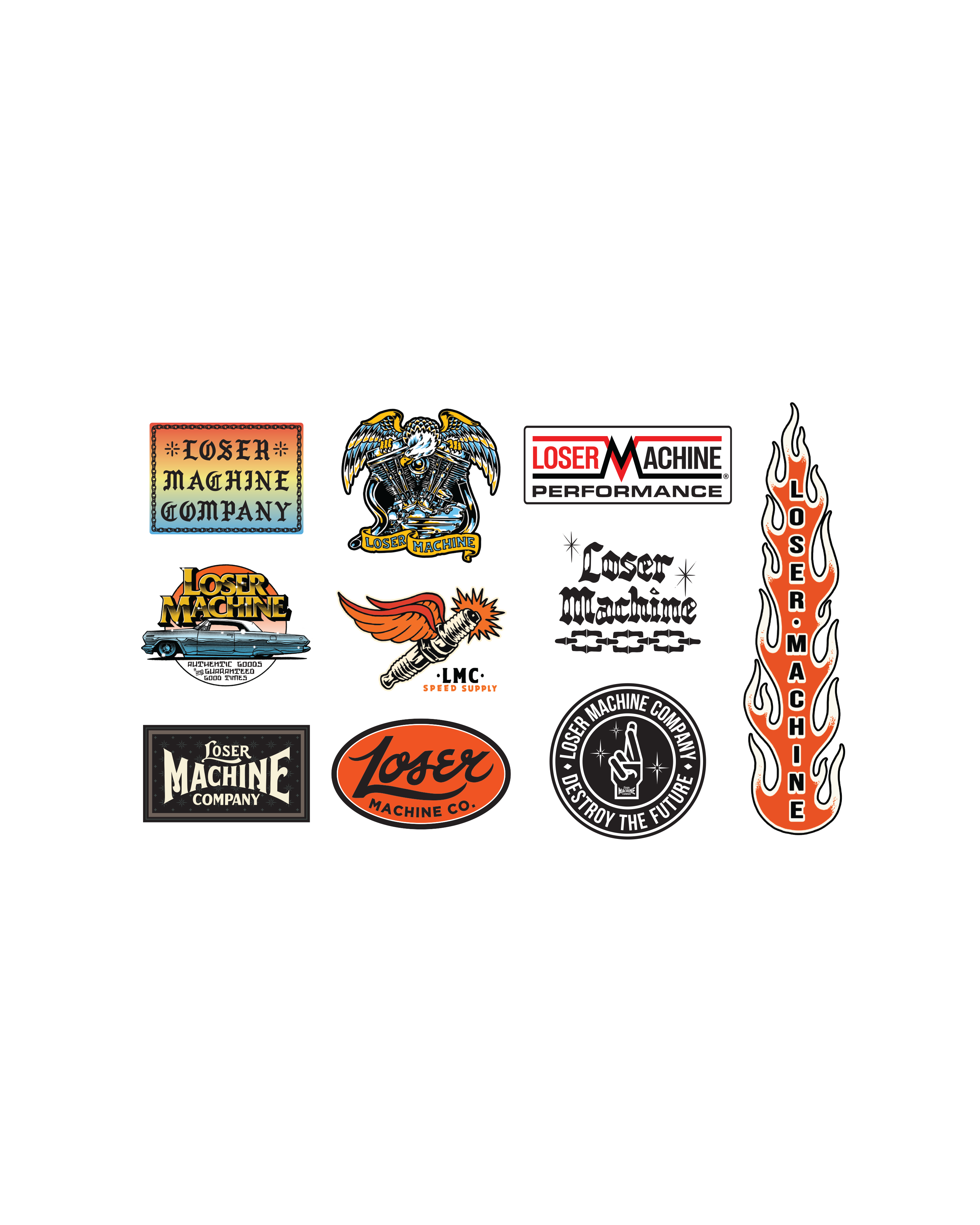 LOSER MC STICKERS XI STICKER – Loser Machine Company